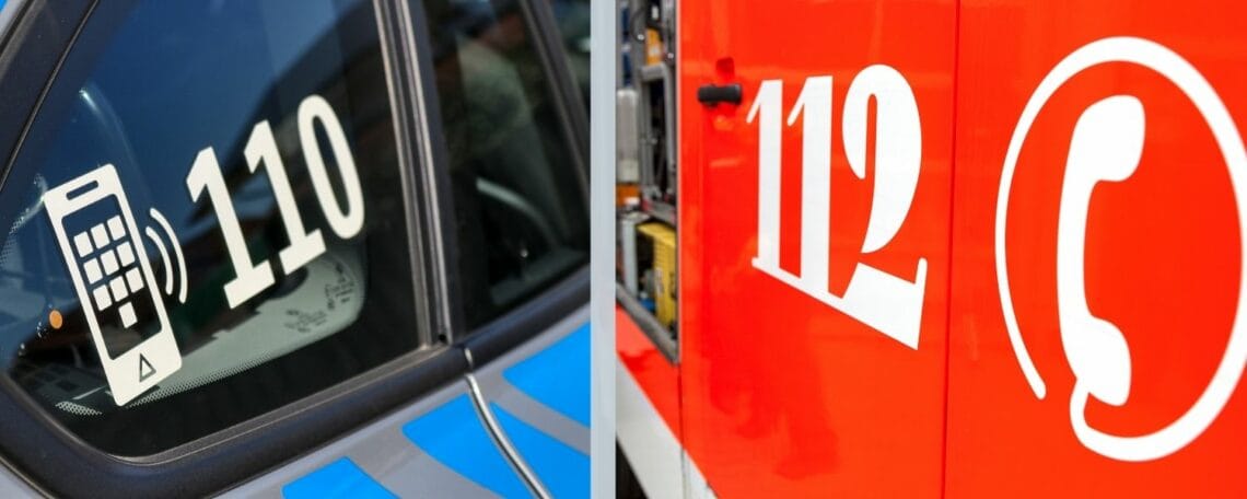 Emergency numbers in Germany: Calling 110 or 112 but never 911